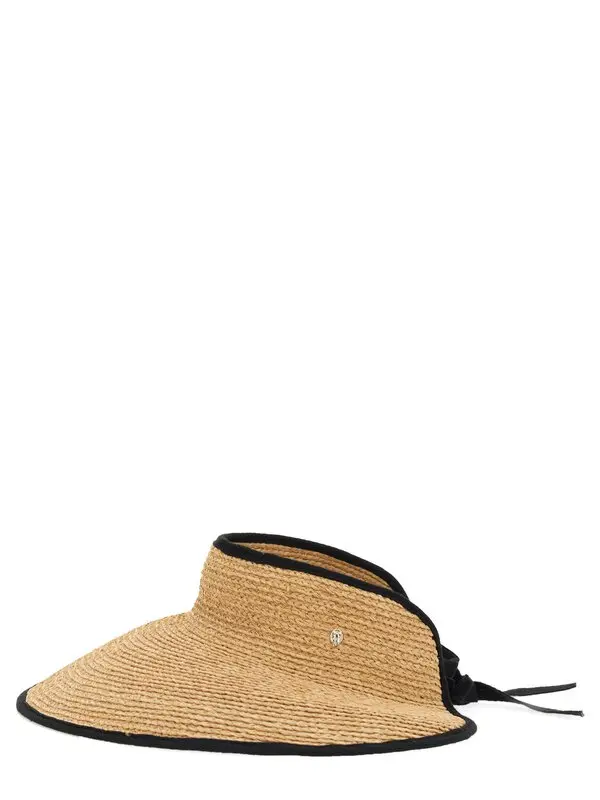 Helen Kaminski Straw Wide Brim Visor - Beige