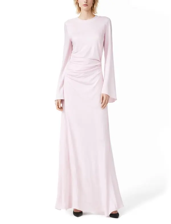 Alexander McQueen Long Dress With Drape - Pink