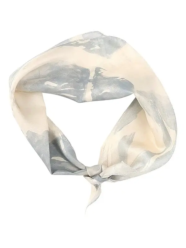 ALYSI Silk Scarf - Azure