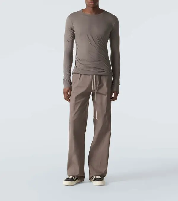 Rick Owens Draped Cotton Jersey Top