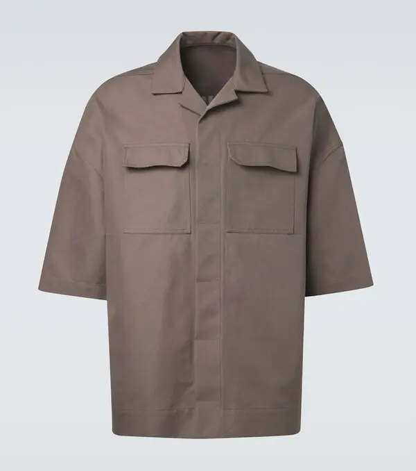 Rick Owens Cotton-blend Shirt - Grey