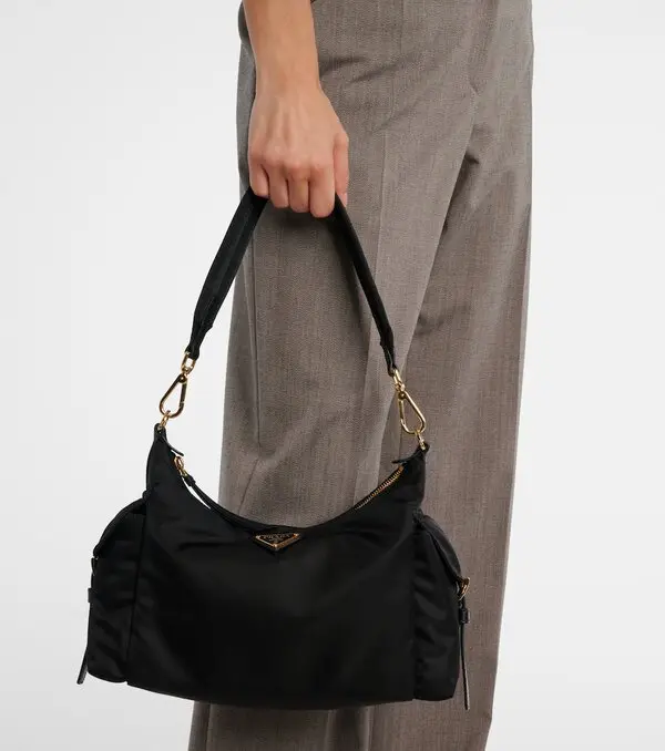 Prada Re-nylon Shoulder Bag - Black