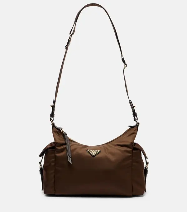 Prada Re-nylon Shoulder Bag - Brown