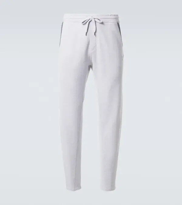 Brunello Cucinelli Cotton-blend Jersey Sweatpants - Grey
