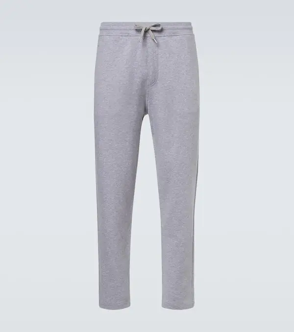 Brunello Cucinelli Cotton-blend Jersey Sweatpants - Grey