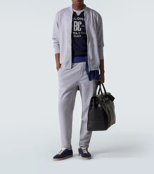 Brunello Cucinelli Cotton-blend Jersey Sweatpants