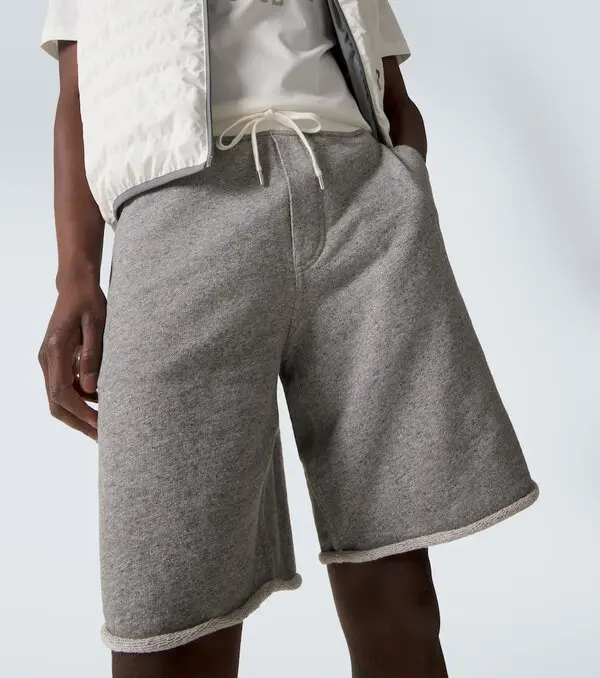 Brunello Cucinelli Cotton And Linen Jersey Shorts