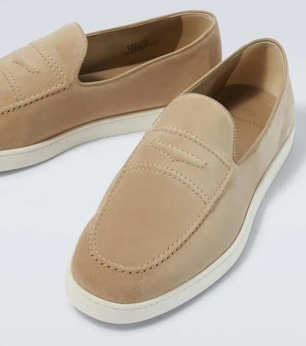 Church's Peebles Suede Penny Loafers - Beige