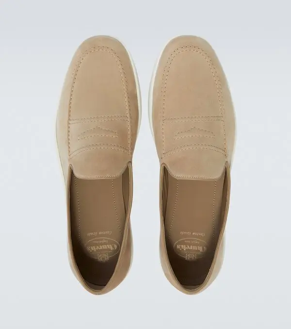 Church's Peebles Suede Penny Loafers - Beige