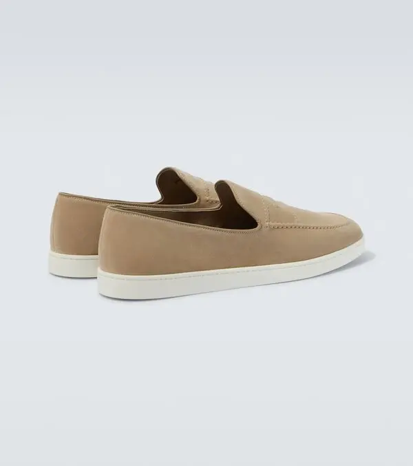 Church's Peebles Suede Penny Loafers - Beige
