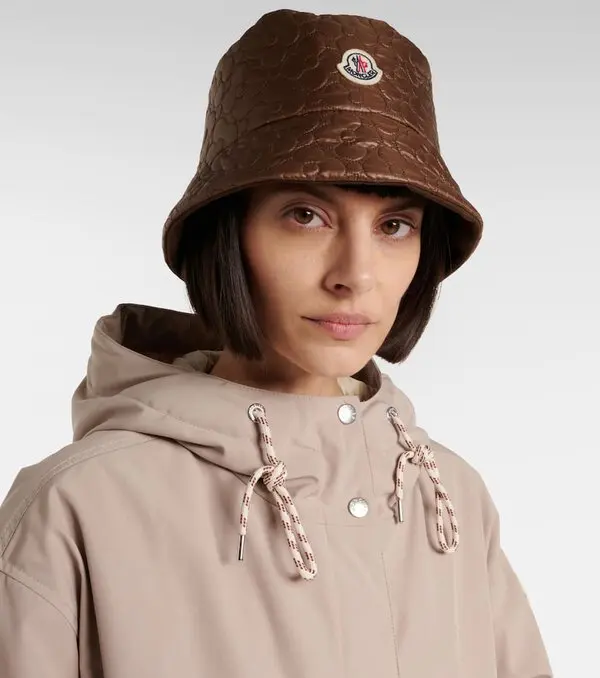 Moncler Padded Reversible Bucket Hat - Brown