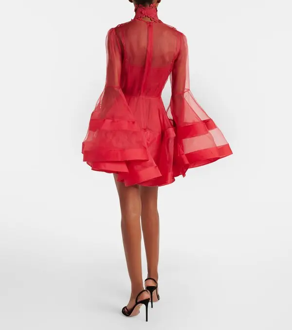 Zimmermann Rebellion Silk Minidress - Red