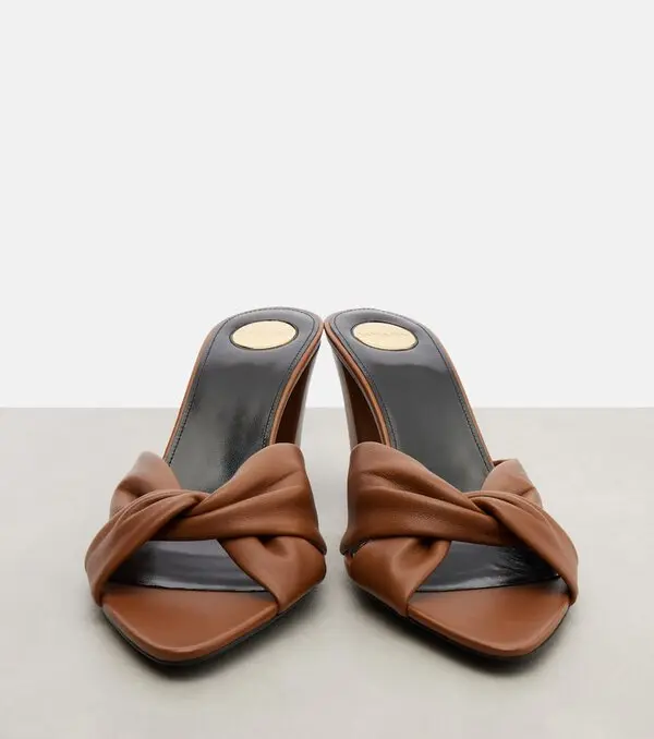 Saint Laurent Franciane 75 Leather Mules