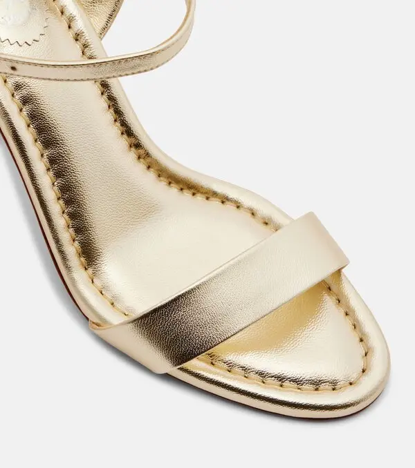 CHRISTIAN LOUBOUTIN Miss Jane 85 Metallic Leather Sandals