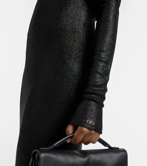 Balenciaga Off-shoulder Maxi Dress - Black