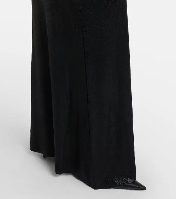 Balenciaga Off-shoulder Maxi Dress - Black