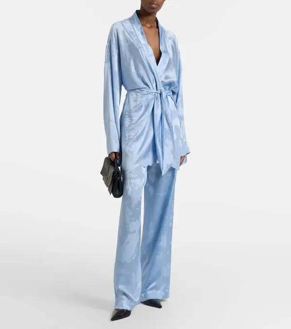 Balenciaga Silk Wrap Dress