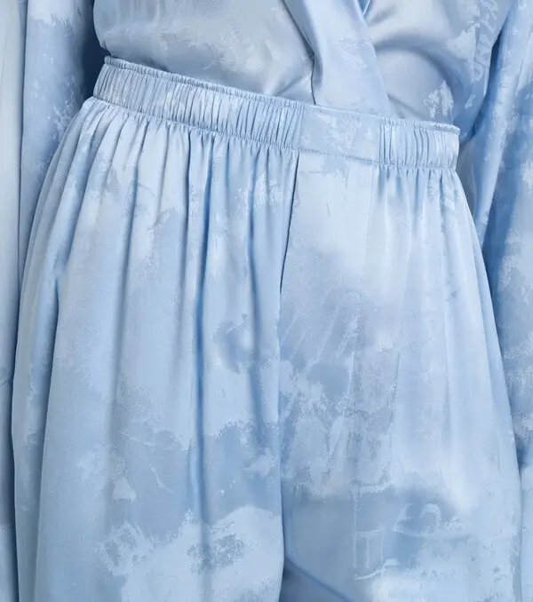Balenciaga Silk Satin Wide-leg Pants