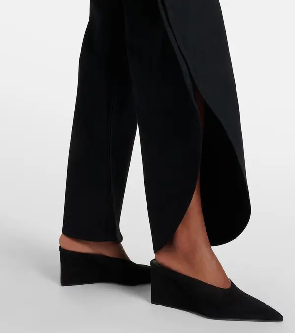 Alaïa Faded Barrel-leg Jeans - Black