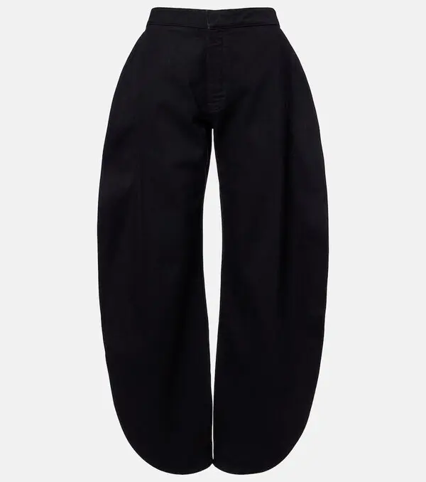 Alaïa Barrel-leg Jeans - Black