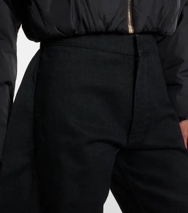 Alaïa Barrel-leg Jeans - Black