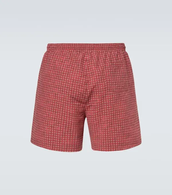 Brunello Cucinelli Printed Swim Trunks - Red