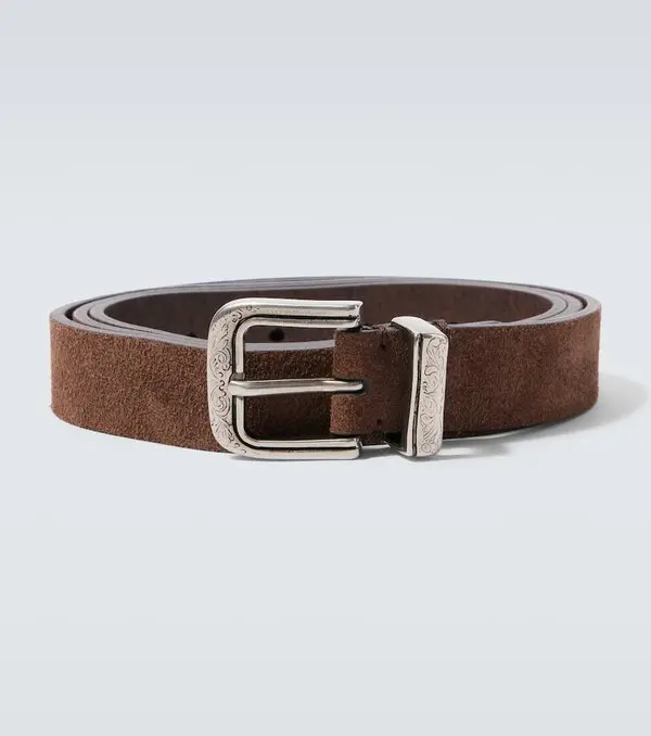 Brunello Cucinelli Suede Belt - Brown