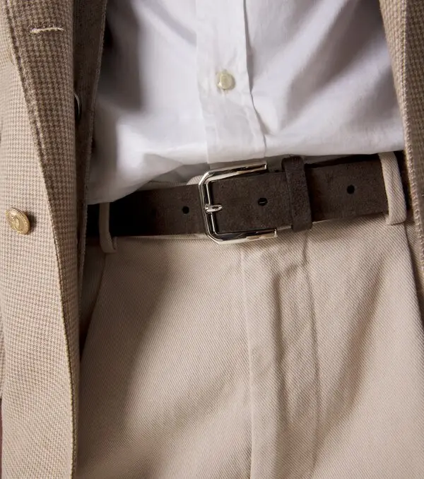 Brunello Cucinelli Suede Belt - Brown