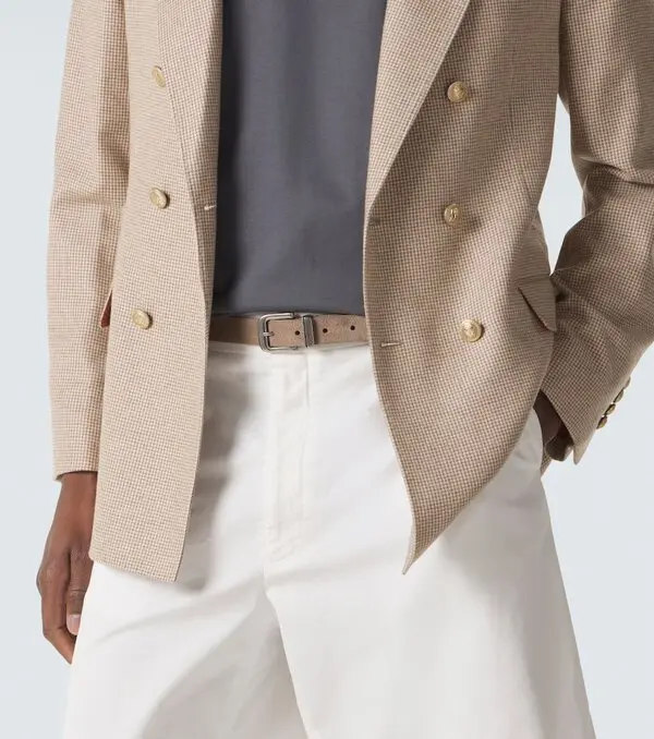 Brunello Cucinelli Suede Belt - Brown