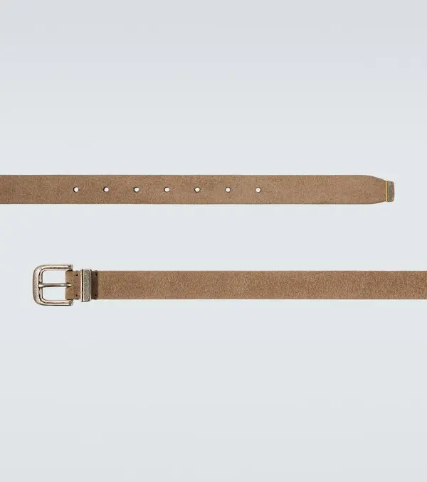 Brunello Cucinelli Suede Belt - Brown