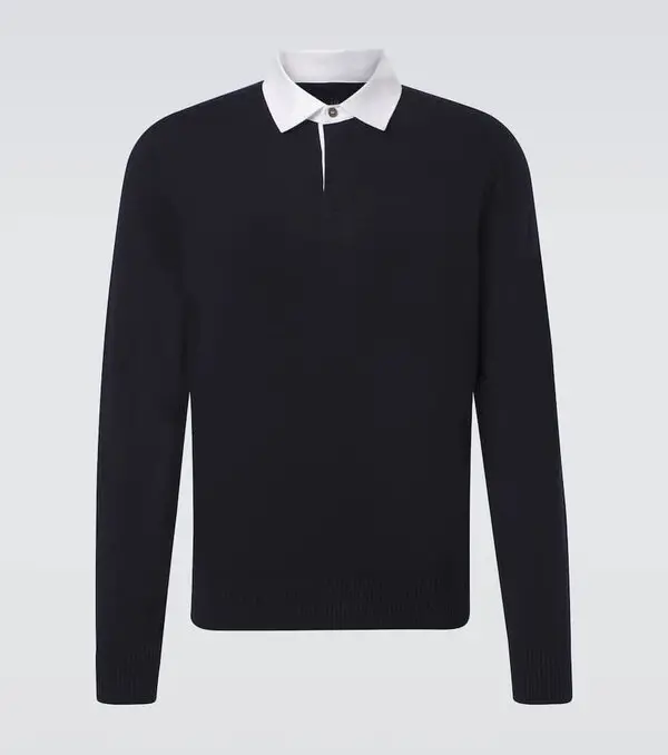 Dunhill Cashmere And Linen Sweater - Blue
