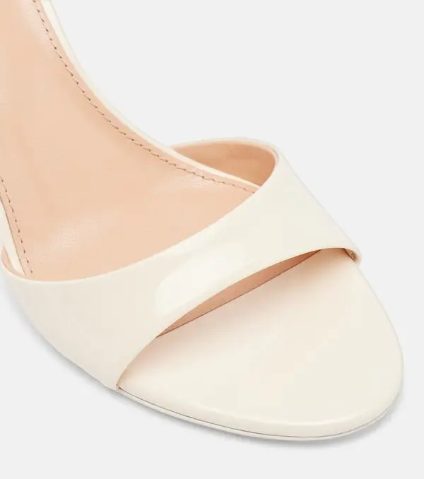 Paris Texas Lidia 70 Patent Leather Mules - White