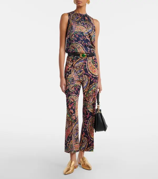 Etro Paisley Straight Pants