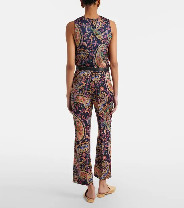 Etro Paisley Straight Pants