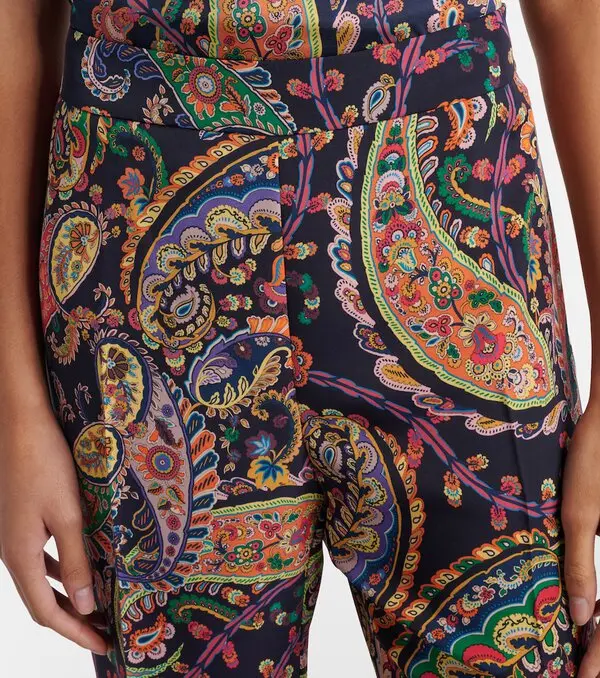 Etro Paisley Straight Pants