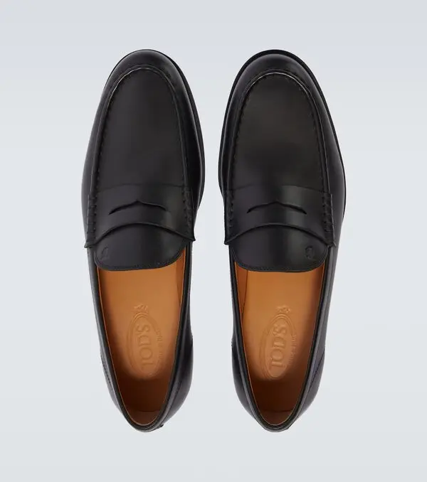 TOD'S Leather Penny Loafers