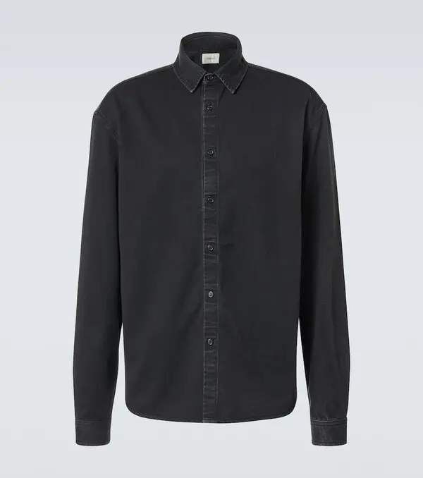 Saint Laurent Cassandre Denim Shirt - Black