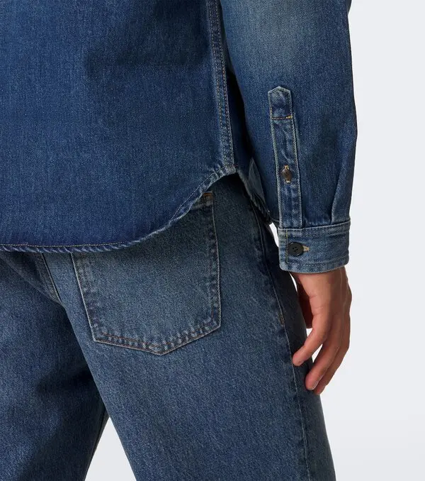 Saint Laurent Cassandre Denim Shirt - Blue