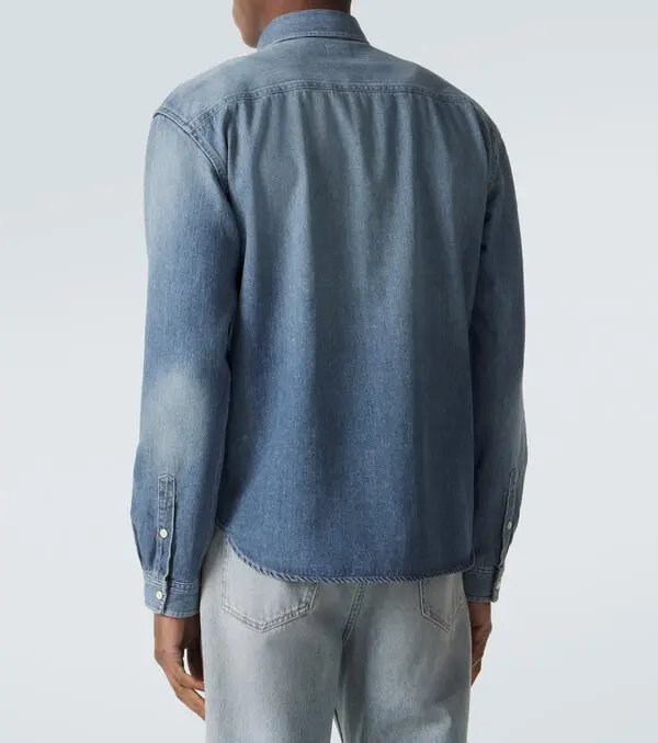 Saint Laurent Cassandre Denim Shirt - Blue