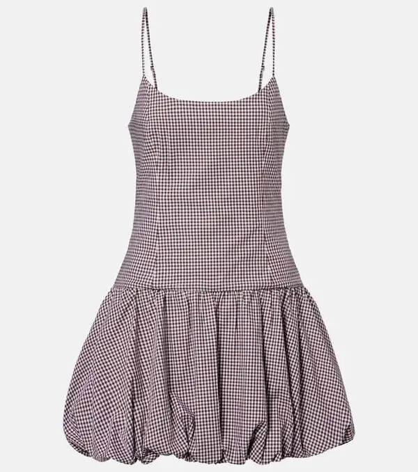 Faithfull The Brand Pelea Gingham Cotton-blend Minidress