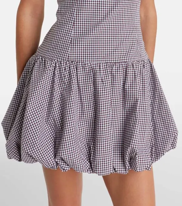 Faithfull The Brand Pelea Gingham Cotton-blend Minidress
