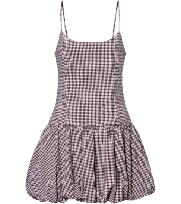 Faithfull The Brand Pelea Gingham Cotton-blend Minidress