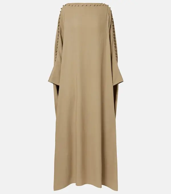 TALLER MARMO Mila Crêpe Kaftan - Beige