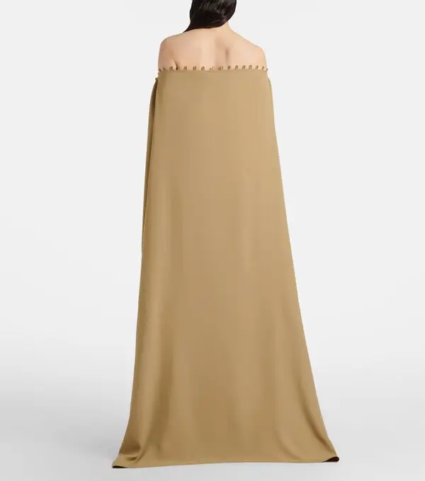 TALLER MARMO Mila Crêpe Kaftan - Beige