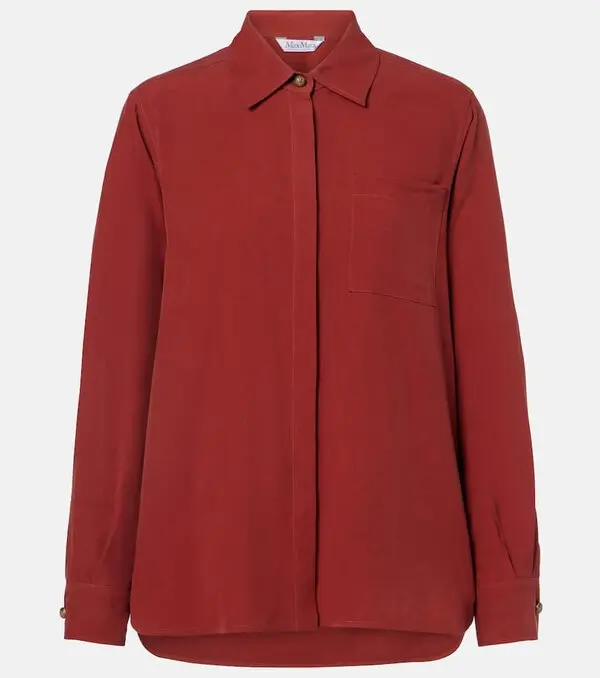 Max Mara Silk Shirt - Brown