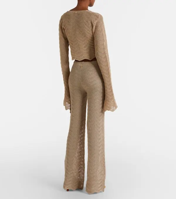 BANANHOT Bia Wide-leg Pants - Gold
