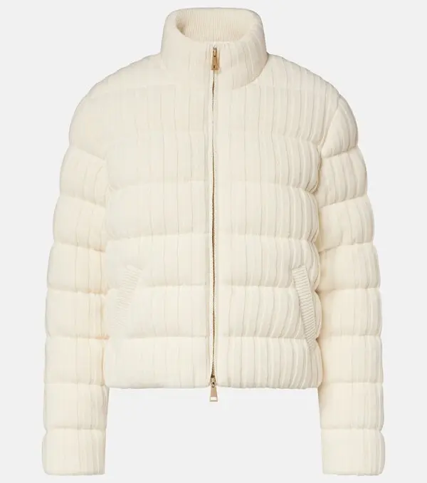 Moncler Wool And Cashmere Down Jacket - White
