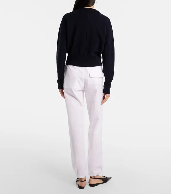 Victoria Beckham Cotton Poplin Tapered Pants