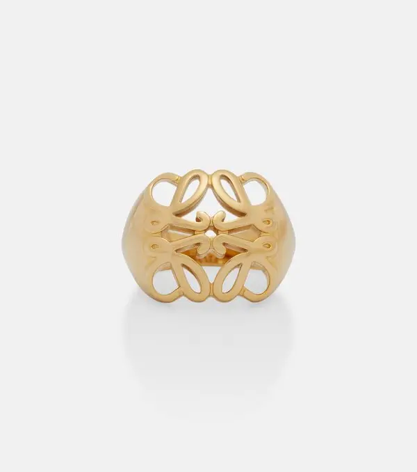 Loewe Anagram Bombé Ring - Gold