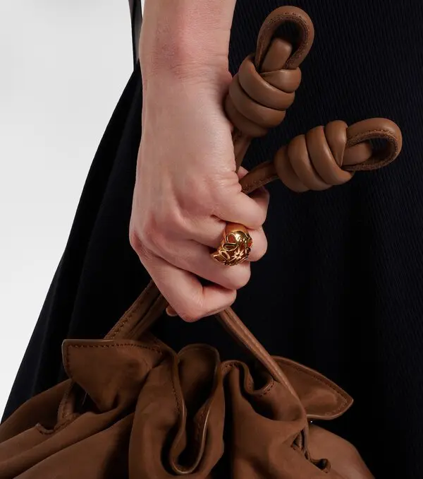 Loewe Anagram Bombé Ring - Gold